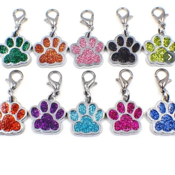 Accessories | Nwt Bling Catdog Paw Print Charmpendant | Poshmark